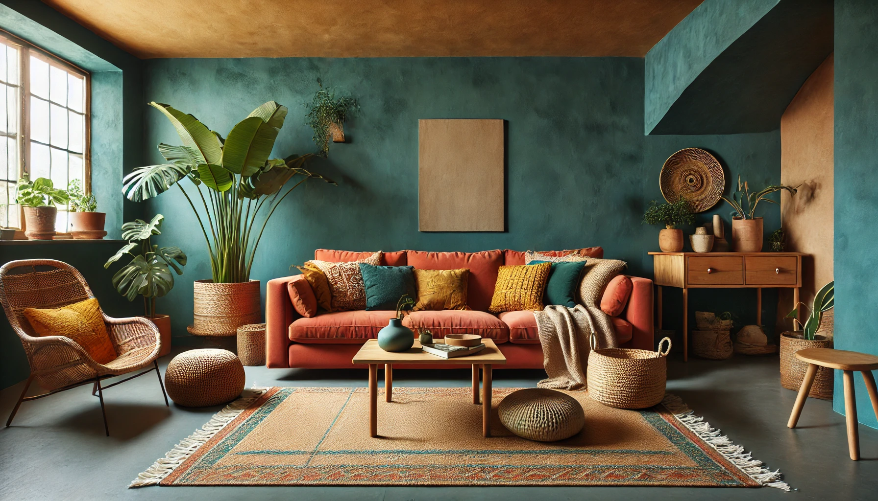 3 Teal Colour Palettes for a Relaxing and Inviting Living Room ...
